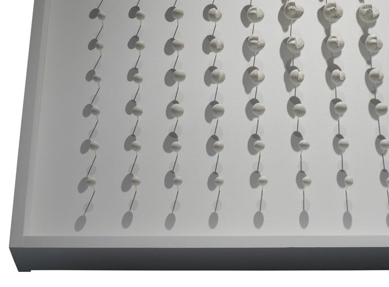 Artist Yann Masseyeff White Plaster Spheres Wall Sculpture, France ...