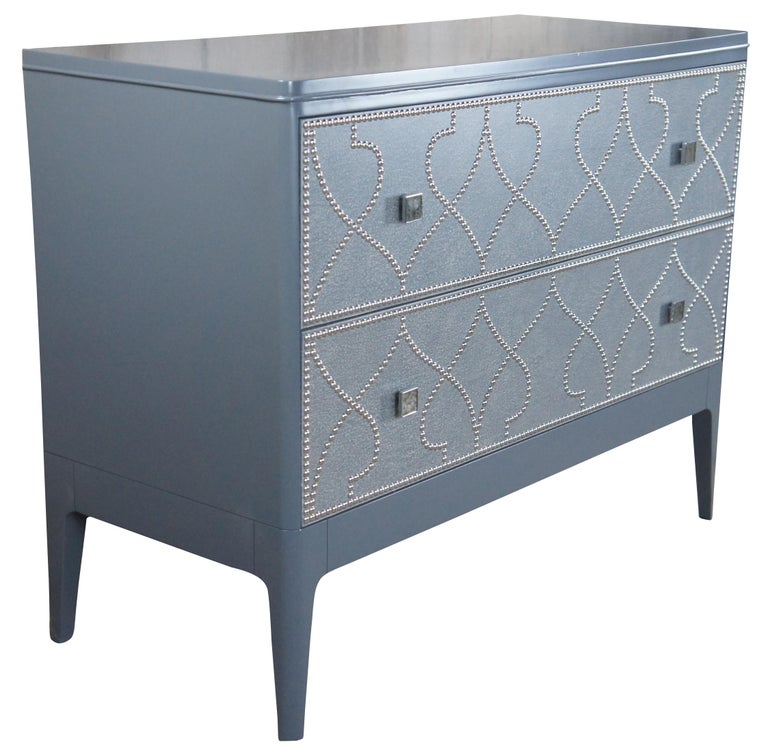 Artistica Contemporary Modern Hall Chest 2 Drawer Geometric Dresser ...