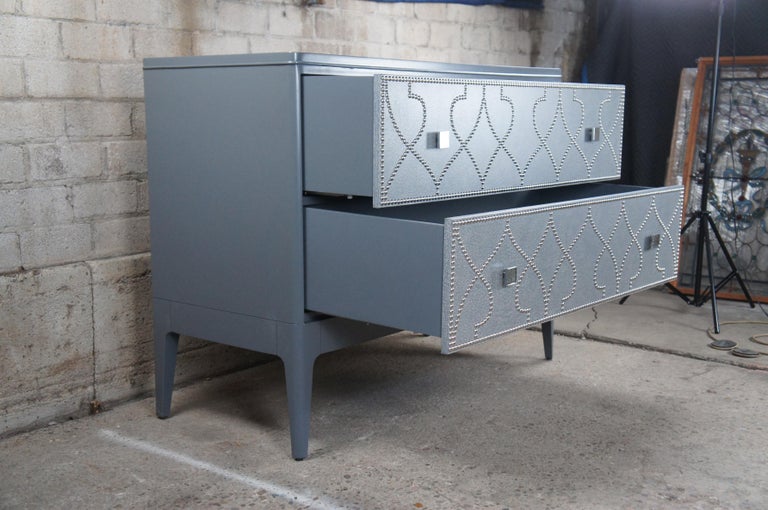 Artistica Contemporary Modern Hall Chest 2 Drawer Geometric Dresser ...