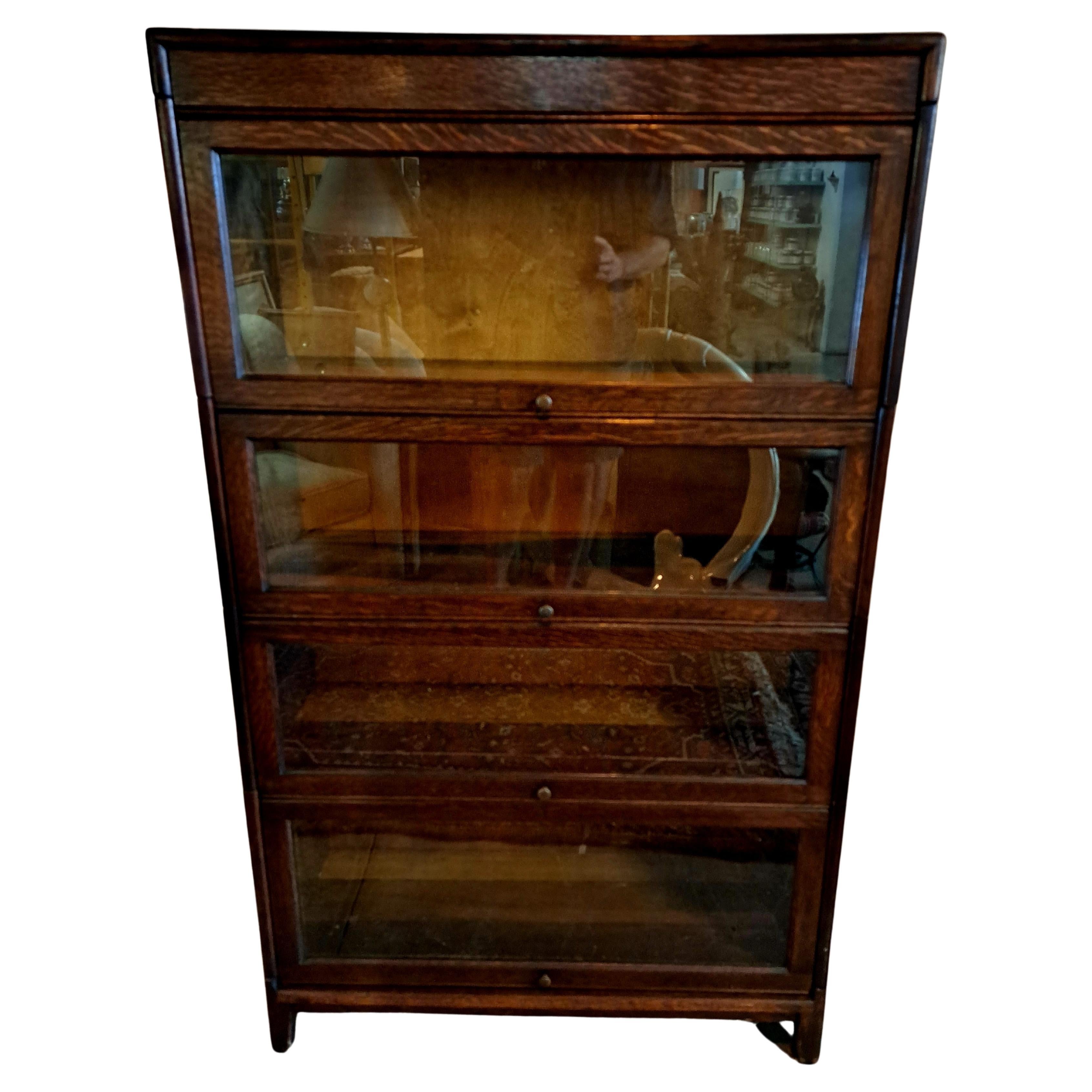 Arts and Craft 4 Stack Barrister Bookcase at 1stDibs