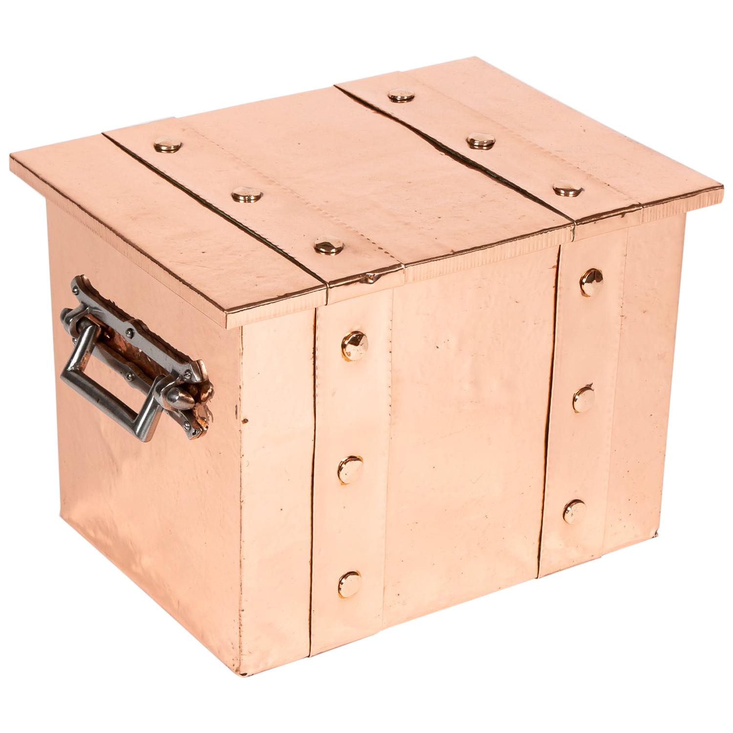 19th Century Arts and Crafts Movement Copper Table Chest Box For Sale ...