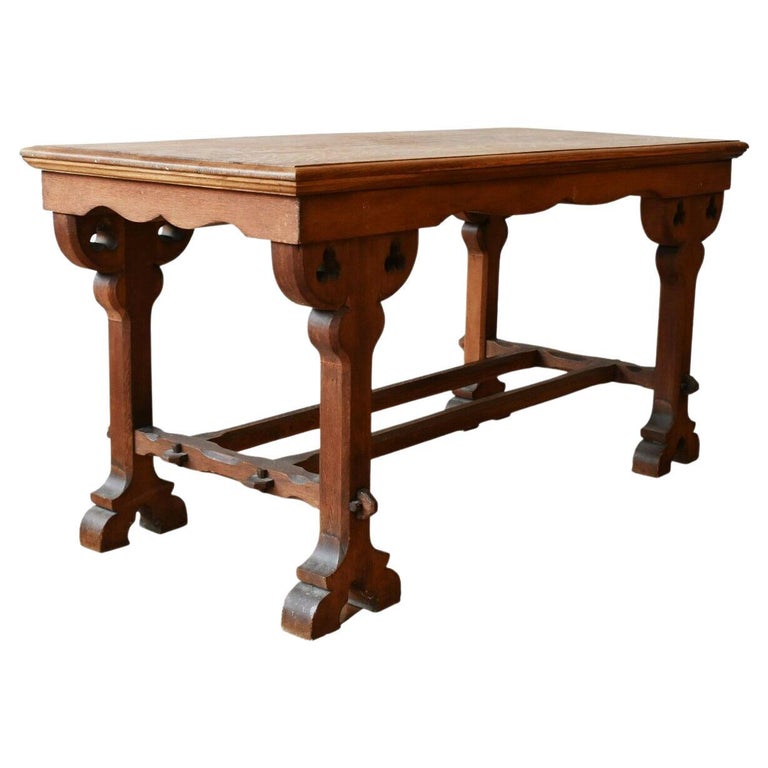 Antique Arts and crafts Church Table Oak Refectory at 1stDibs | church ...
