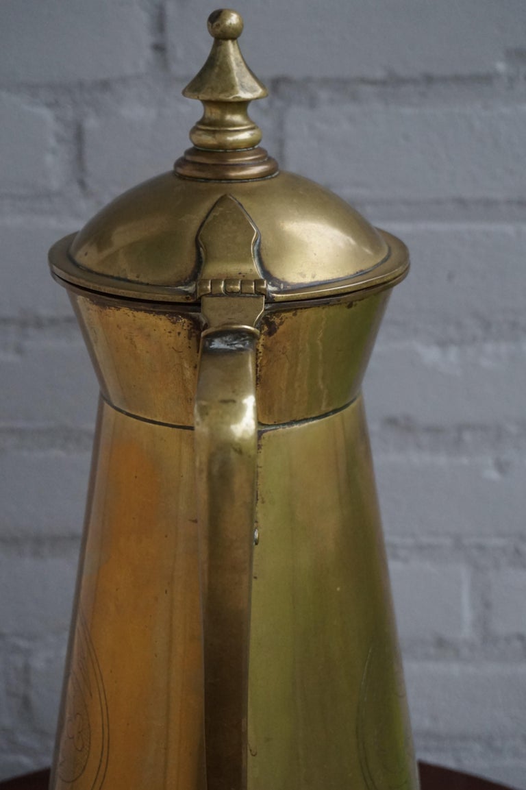 Arts and Crafts Era Gothic Revival Blood of Christ Church Jug w. IHS ...