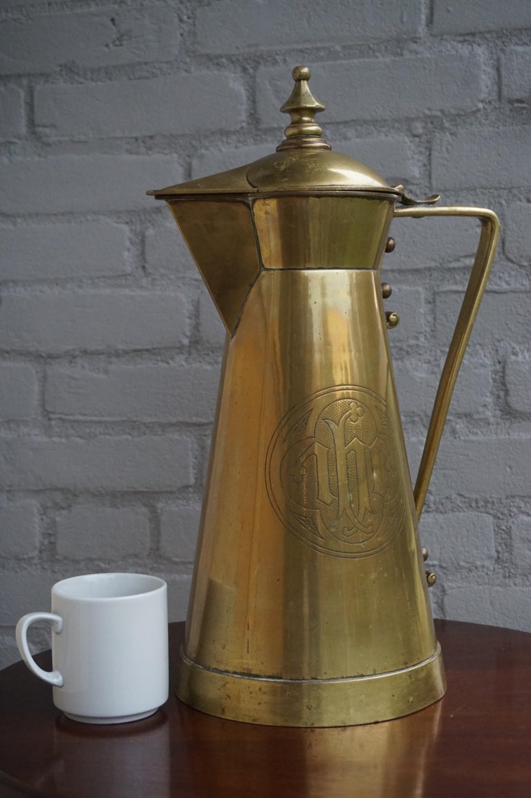 Arts and Crafts Era Gothic Revival Blood of Christ Church Jug w. IHS ...