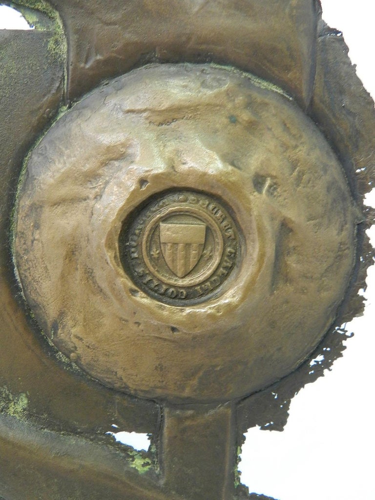 Arts and Crafts French Bronze Sculpture Medals Unique Historic ...