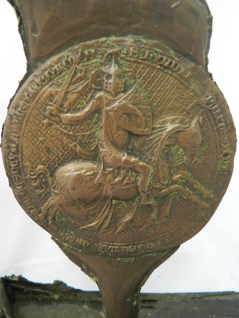 Arts and Crafts French Bronze Sculpture Medals Unique Historic ...