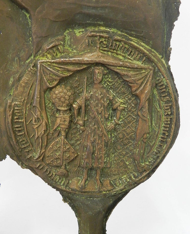 Arts and Crafts French Bronze Sculpture Medals Unique Historic ...