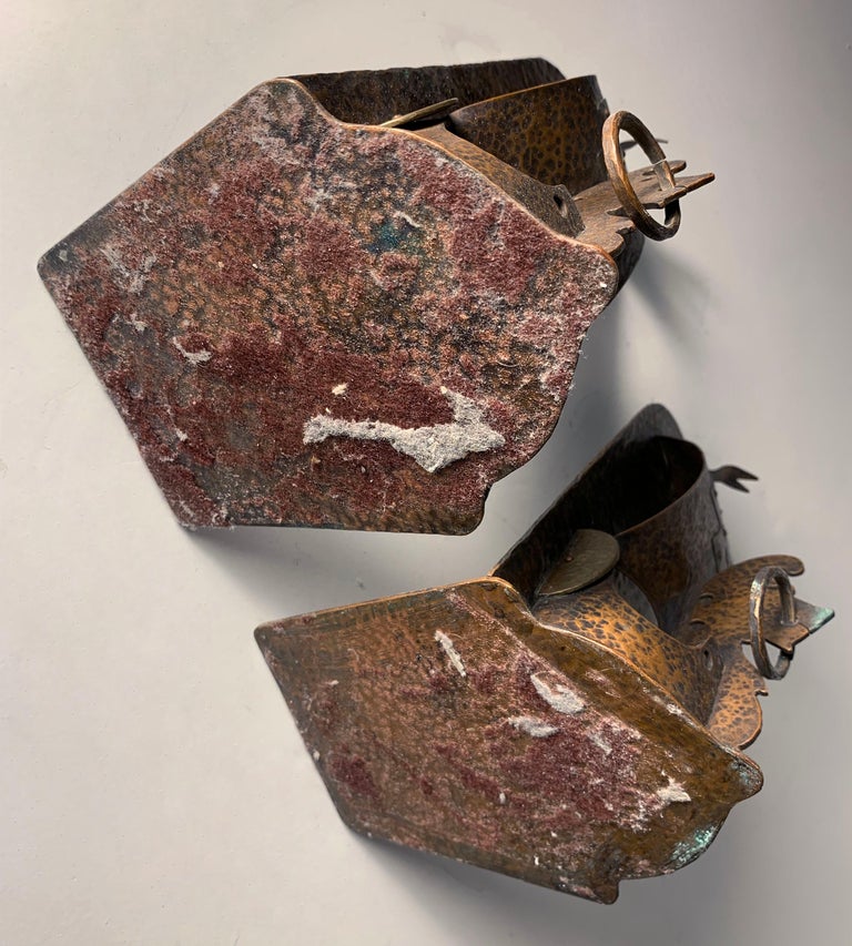 Arts and Crafts Hammered Copper Viking Ship Bookends at 1stDibs