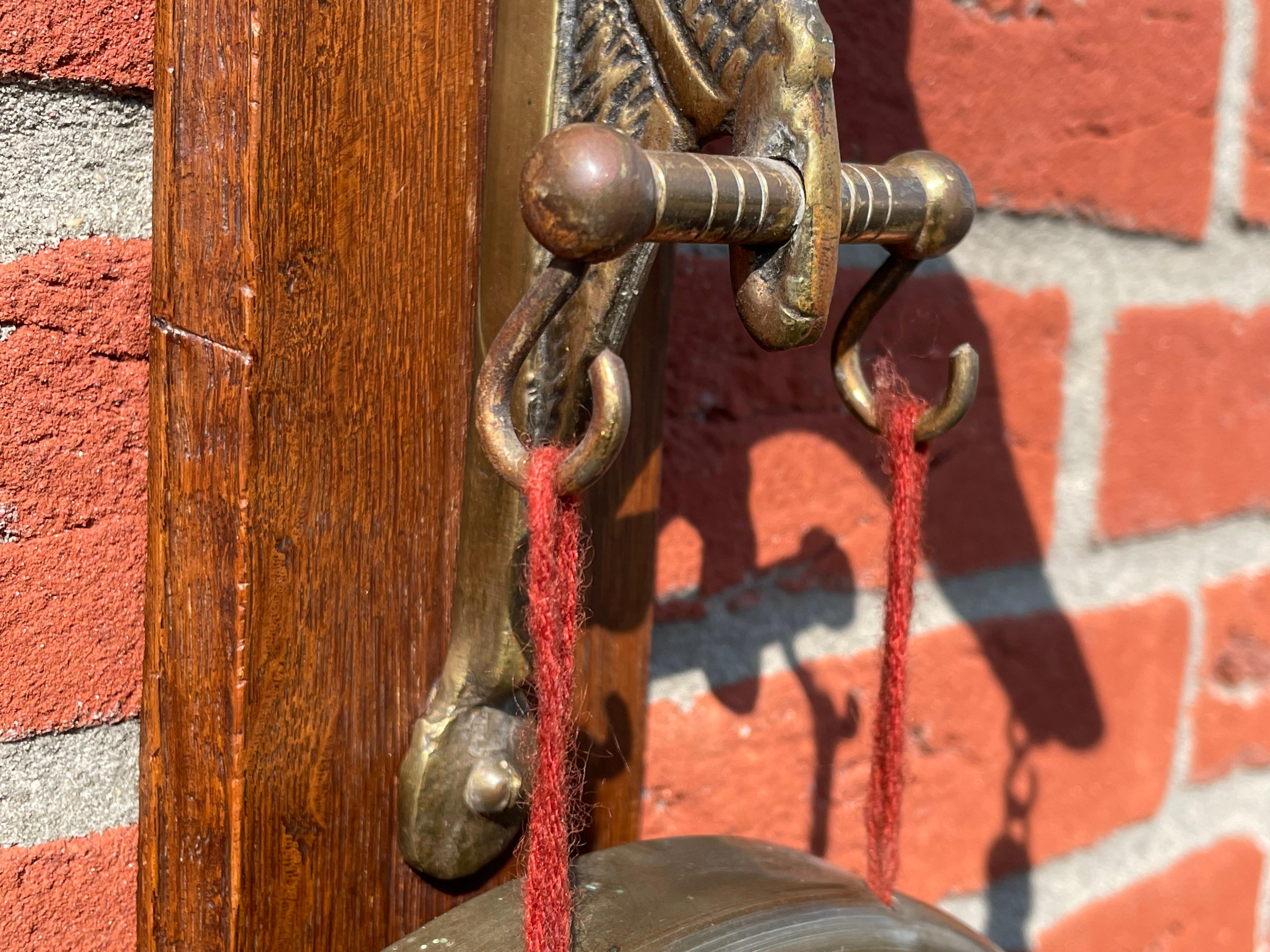 Arts and Crafts House Gong for Wall Mounting with Bronze Sheepdog ...