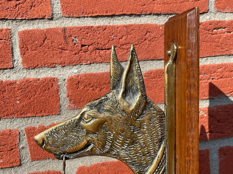 Arts and Crafts House Gong for Wall Mounting with Bronze Sheepdog ...