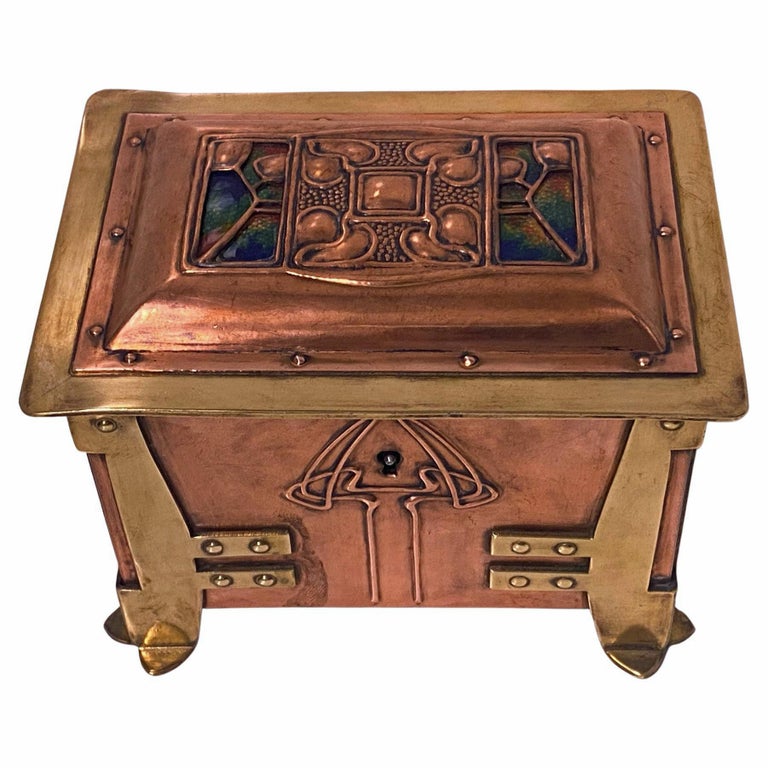 Arts and Crafts Jugendstil Box, C.1900 at 1stDibs