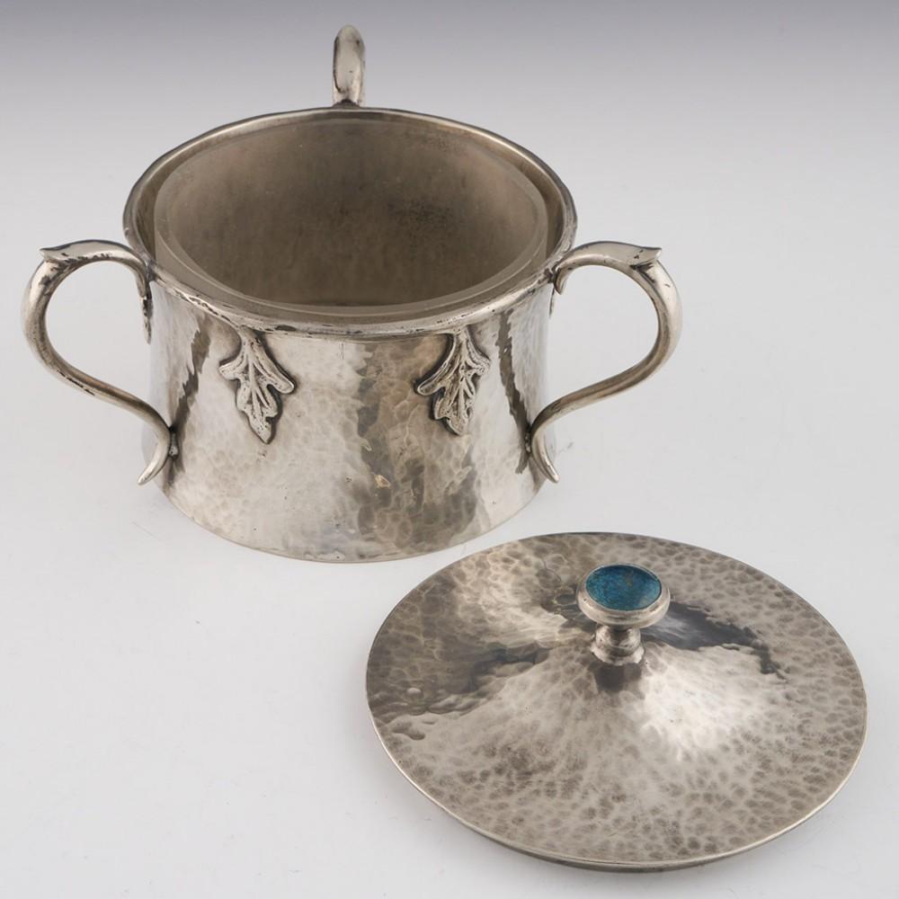 Arts and Crafts Polished Pewter Butter Pannikin With Ruskin Roundel ...