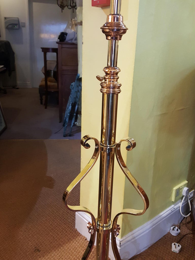 Arts and Crafts Telescopic Standard Lamp For Sale at 1stDibs
