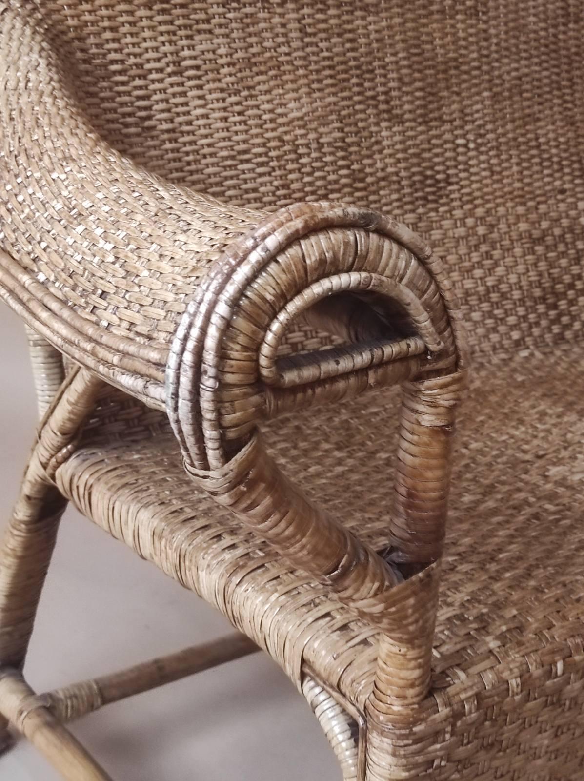 Arts and Crafts Wicker Two Seat Sofa By Dryad and Co.UK 1920s For Sale ...