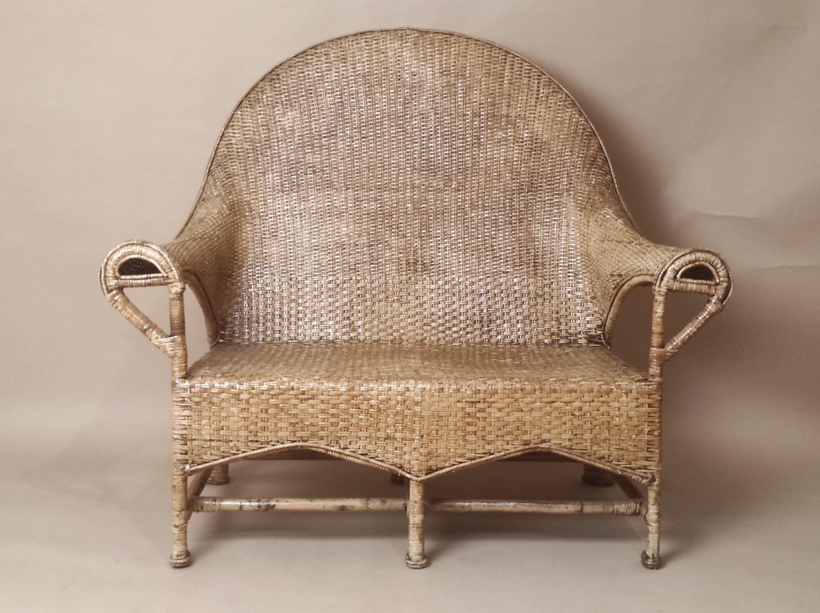 Arts and Crafts Wicker Two Seat Sofa By Dryad and Co.UK 1920s For Sale ...
