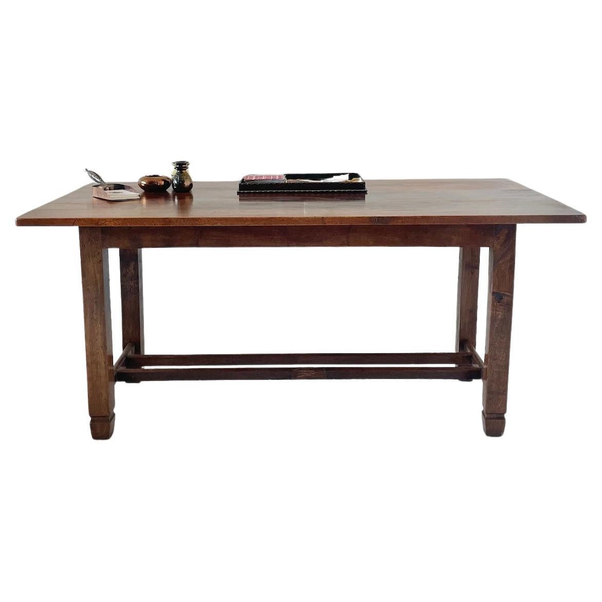 Rare Oak Arts and Crafts Period Dining Table by Arthur Simpson of ...