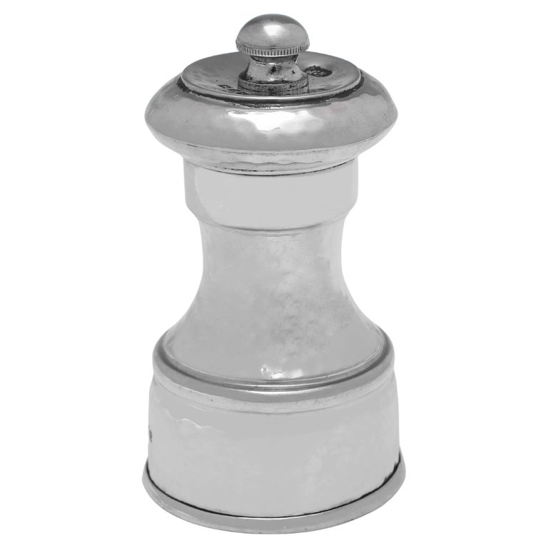 Arts and Crafts Antique Sterling Silver Pepper Grinder, Peugeot ...
