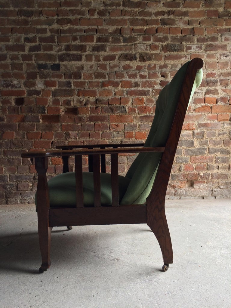 Arts and Crafts Armchair Lounge Smokers Chair 20th Century Oak at ...