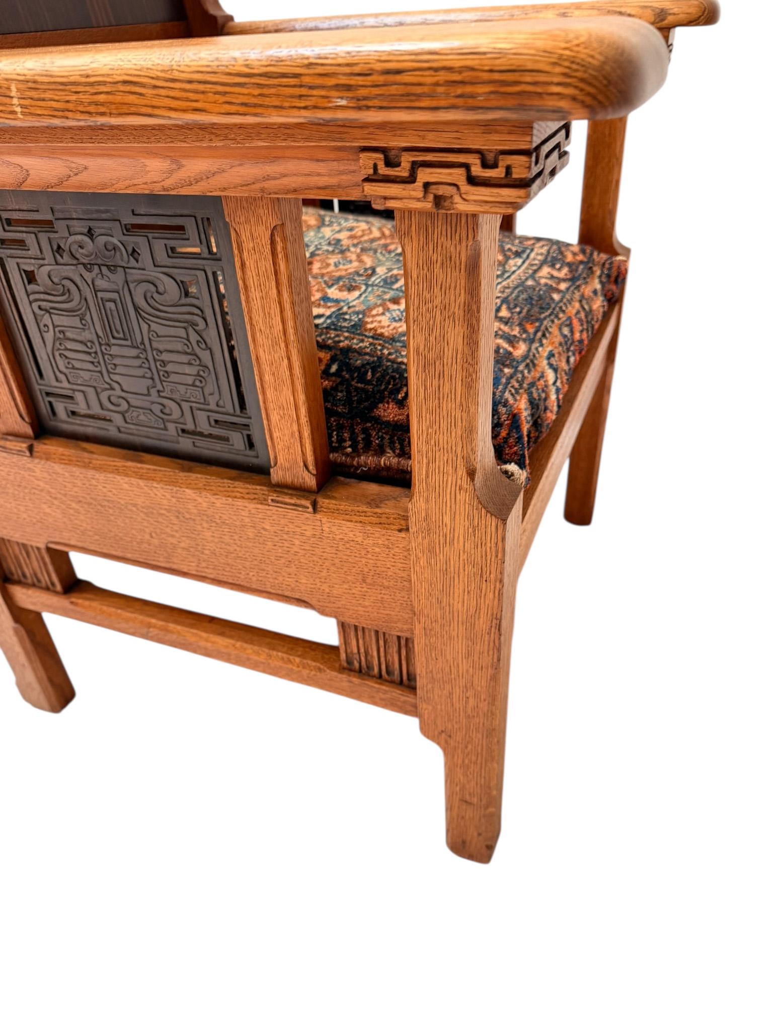 Arts and Crafts Art Nouveau Armchair by Carel Adolph Lion Cachet, 1900s ...