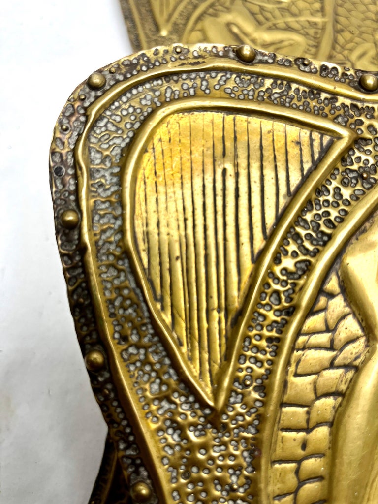 Arts and Crafts, Beaten Copper Magazines Holder with Original Patina ...