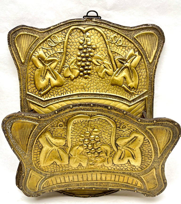 Arts and Crafts, Beaten Copper Magazines Holder with Original Patina ...