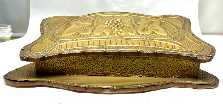 Arts and Crafts, Beaten Copper Magazines Holder with Original Patina ...