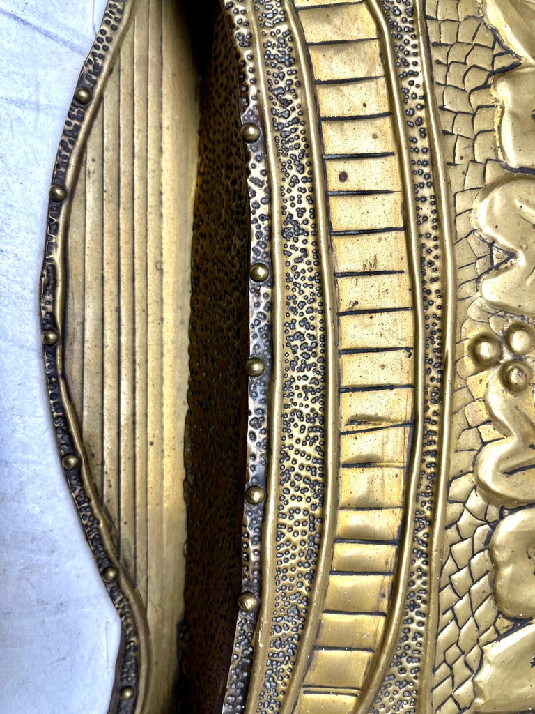 Arts and Crafts, Beaten Copper Magazines Holder with Original Patina ...