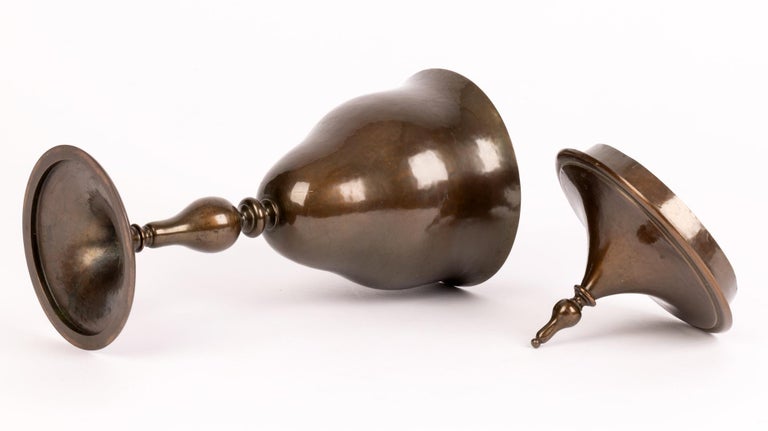 Arts and Crafts Edwardian Hand-Crafted Patinated Copper Lidded ...