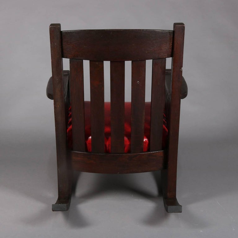Arts and Crafts Gustav Stickley School Mission Oak Rocking Chair by ...