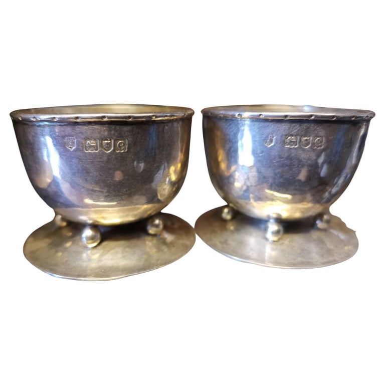 C R Ashbee GOH. A Rare Pair of Arts and Crafts Hand-Crafted Hammered ...