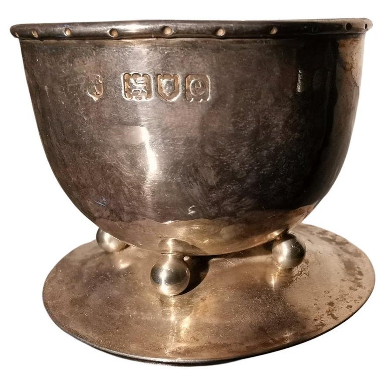 C R Ashbee GOH. A Rare Pair of Arts and Crafts Hand-Crafted Hammered ...