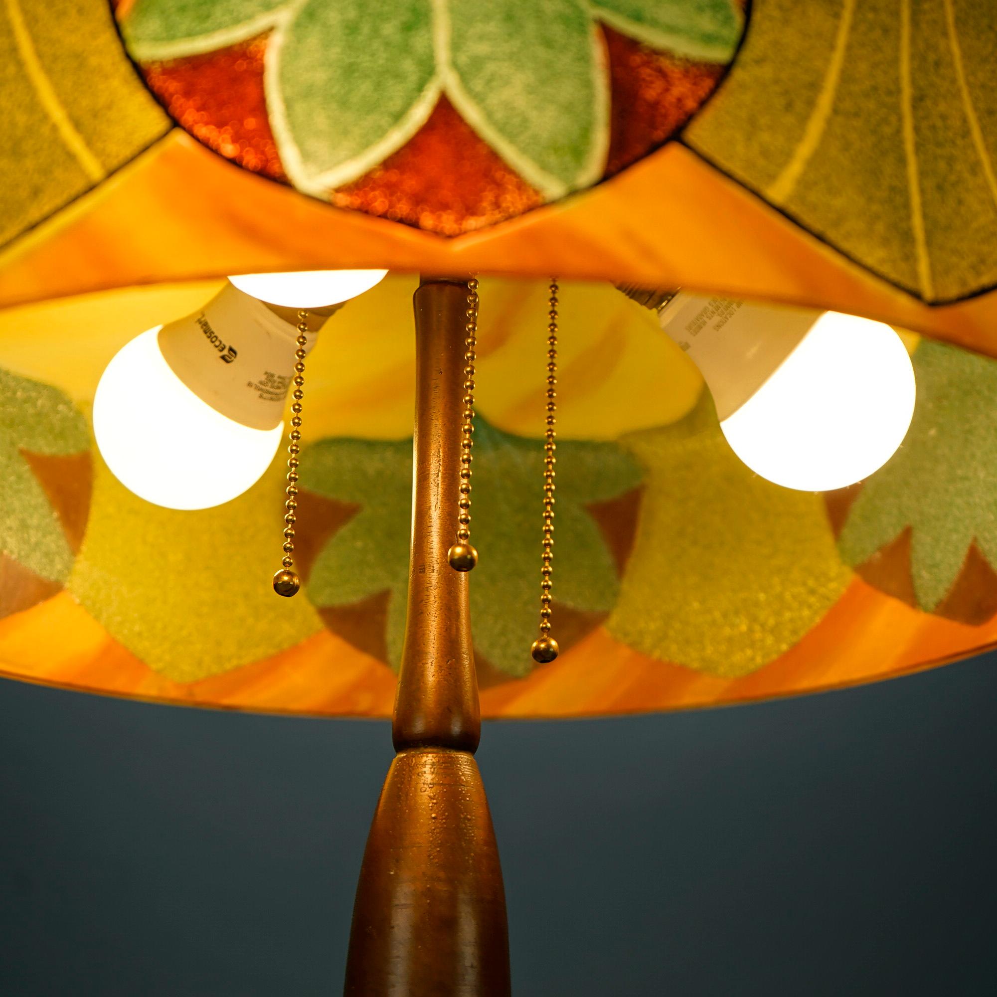 Arts and Crafts Handel Obverse Reverse Painted Table Lamp, Signed ...