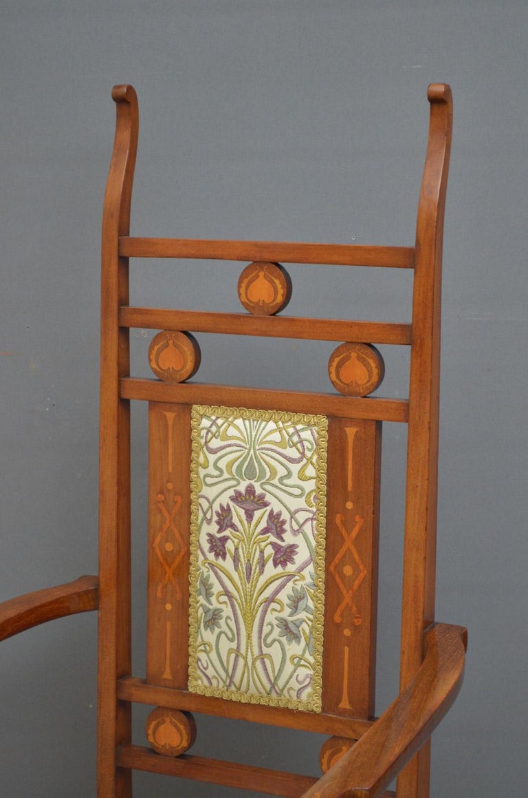 Arts and Crafts Mahogany Chair at 1stDibs