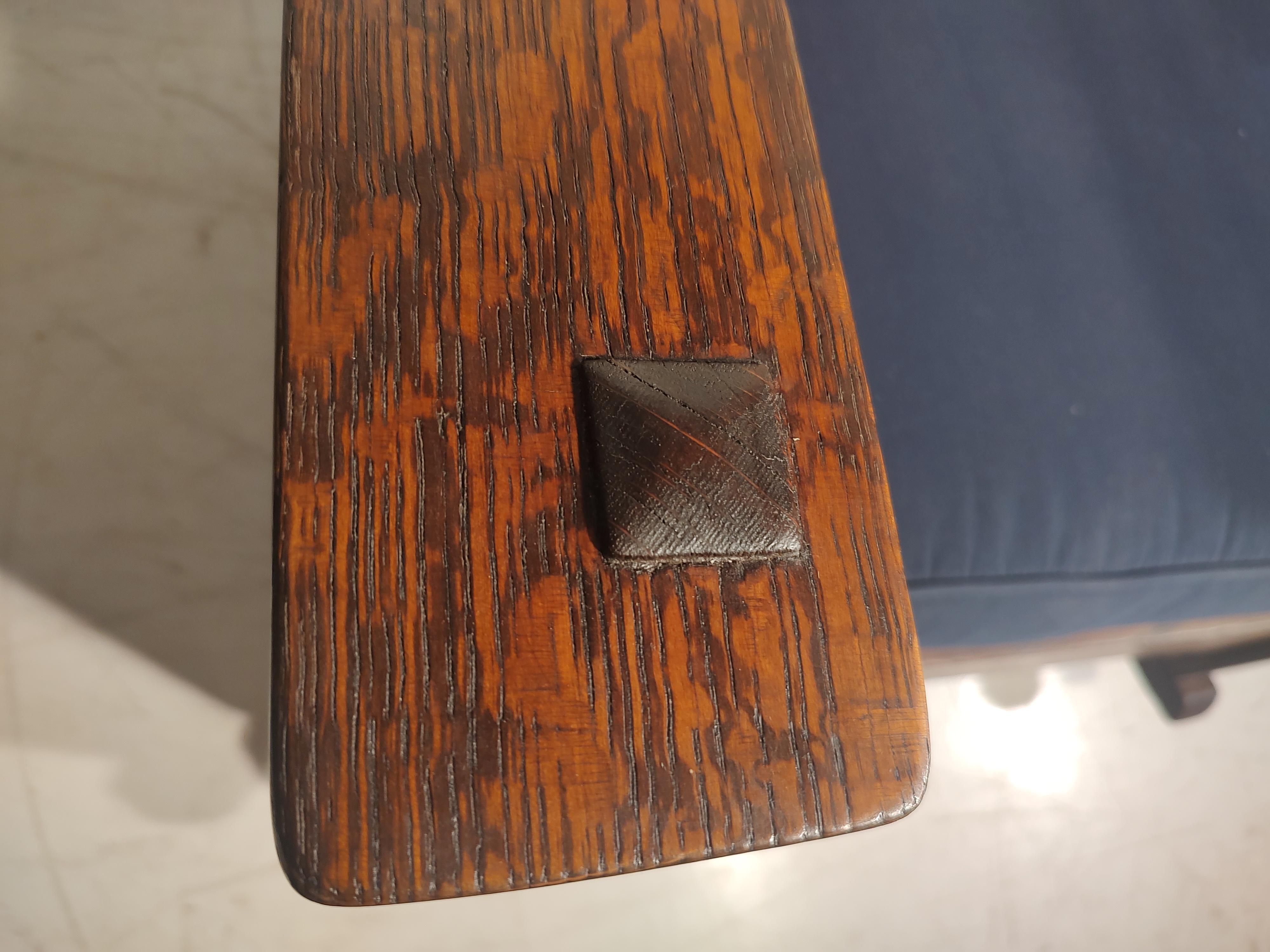 Arts and Crafts Mission Oak Slatted Rocking Chair attributed to ...