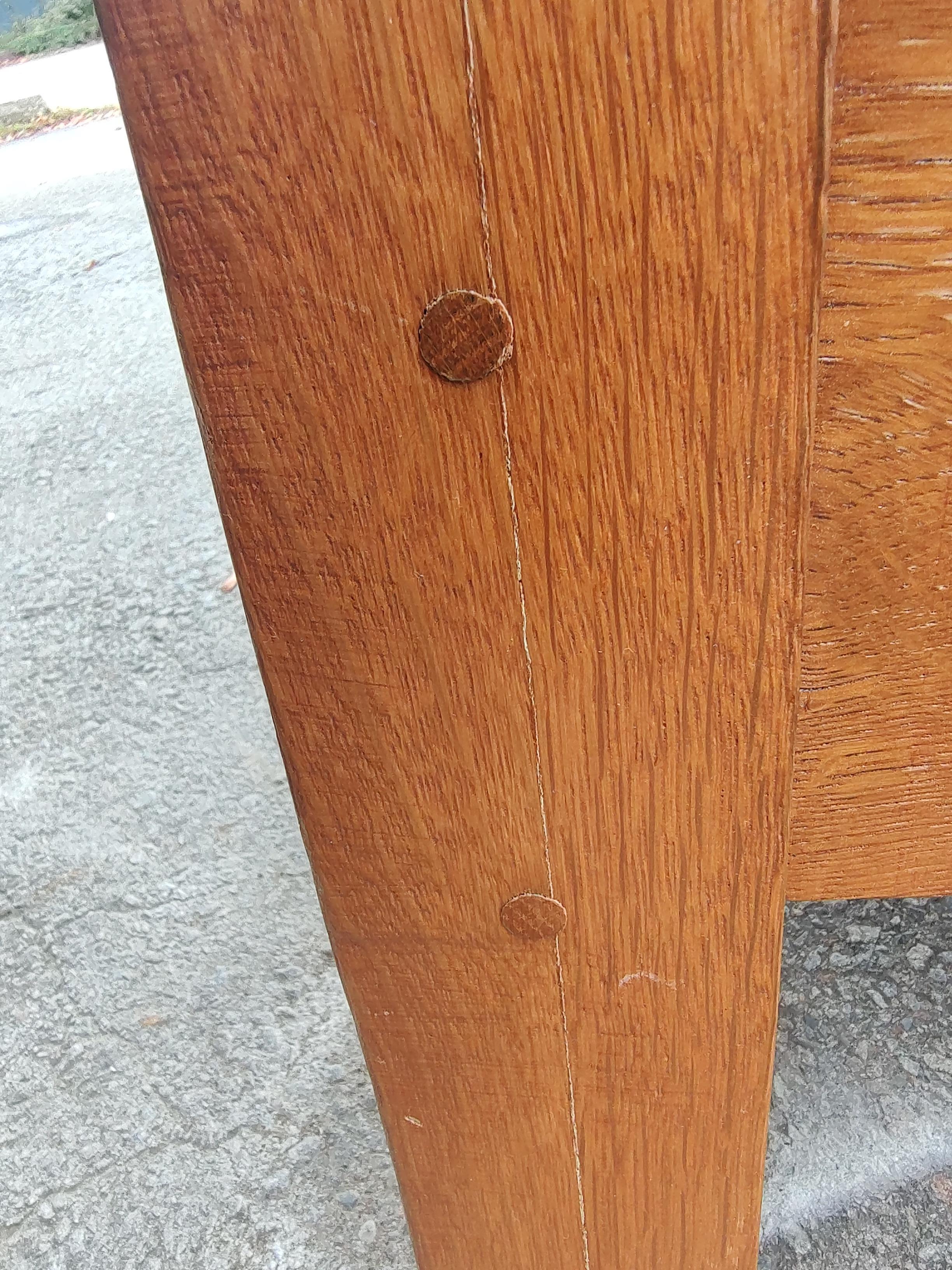 Arts and Crafts Mission Oak Slatted Rocking Chair by Harden C1910 For ...