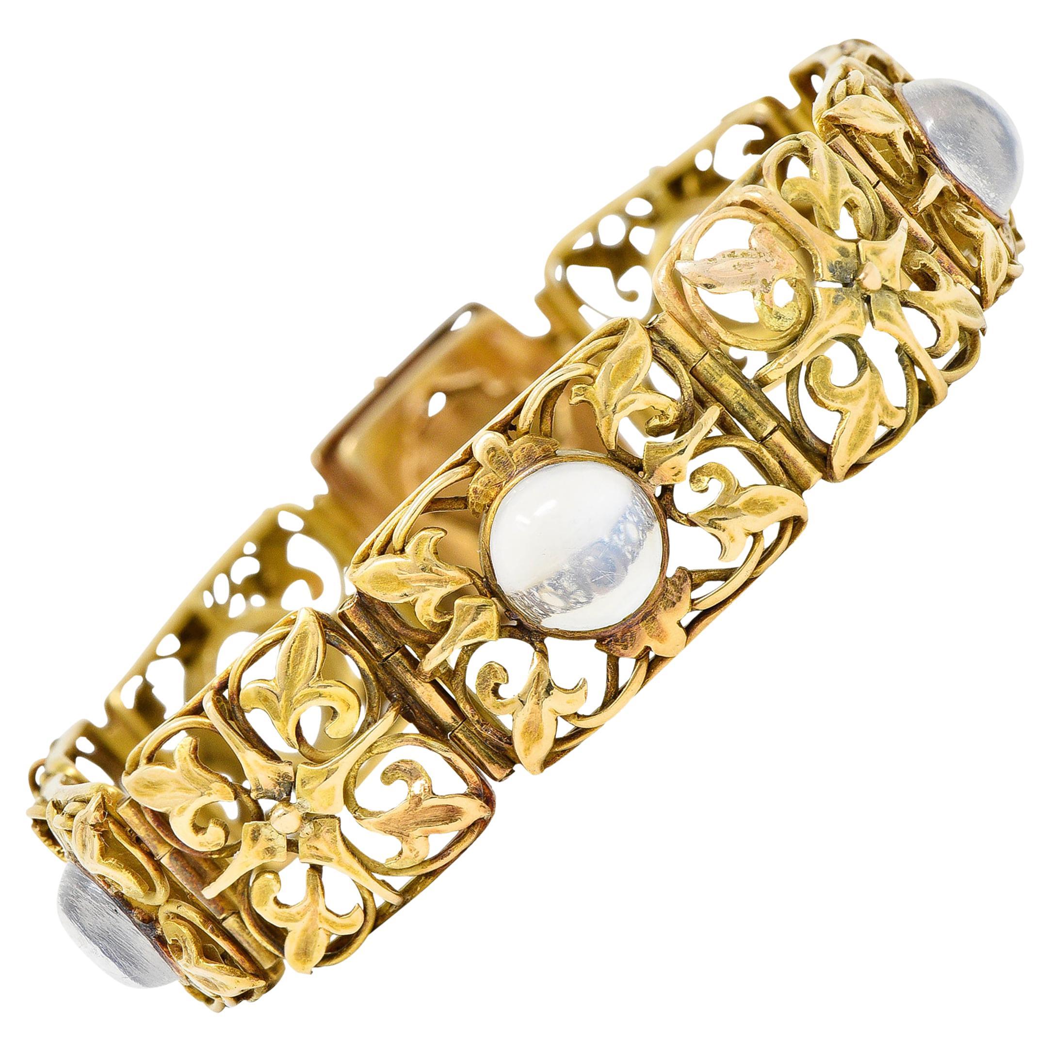 Marcus and Co. Arts and Crafts Gold Bracelet, circa 1905 at 1stDibs