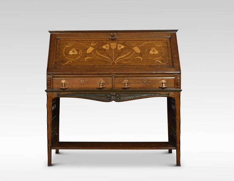 Arts and Crafts Oak Bureau in the Manner of Shapland and Petter For ...