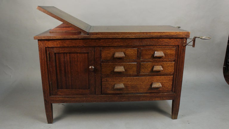 Arts and Crafts Oak Medical Examination Table, circa 1910 For Sale at ...
