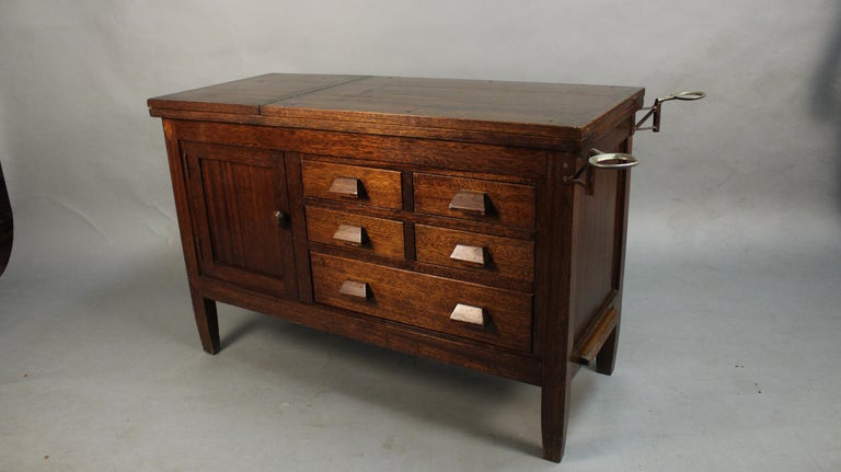 Arts and Crafts Oak Medical Examination Table, circa 1910 For Sale at ...