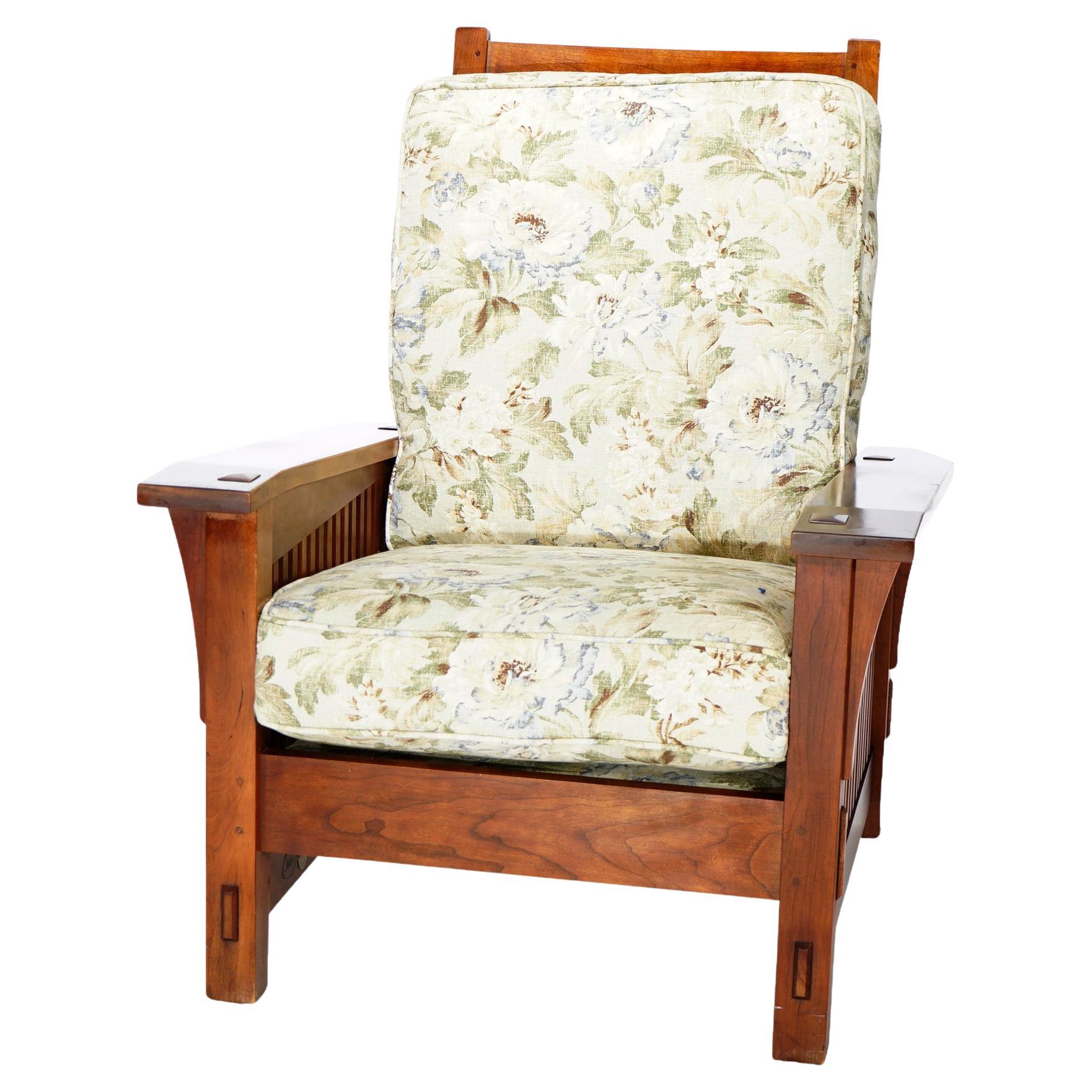 L&JG Stickley Mission Reclining Morris Chair For Sale at 1stDibs