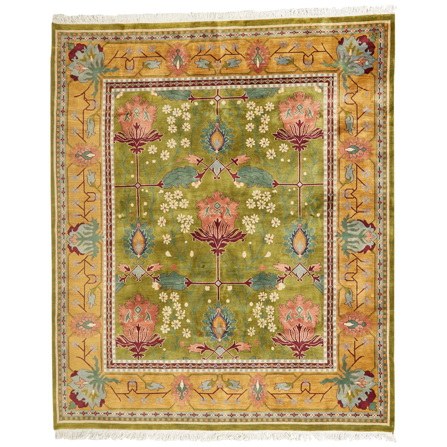 Arts and Crafts Style Indian Wool Rug at 1stDibs | arts and crafts with ...