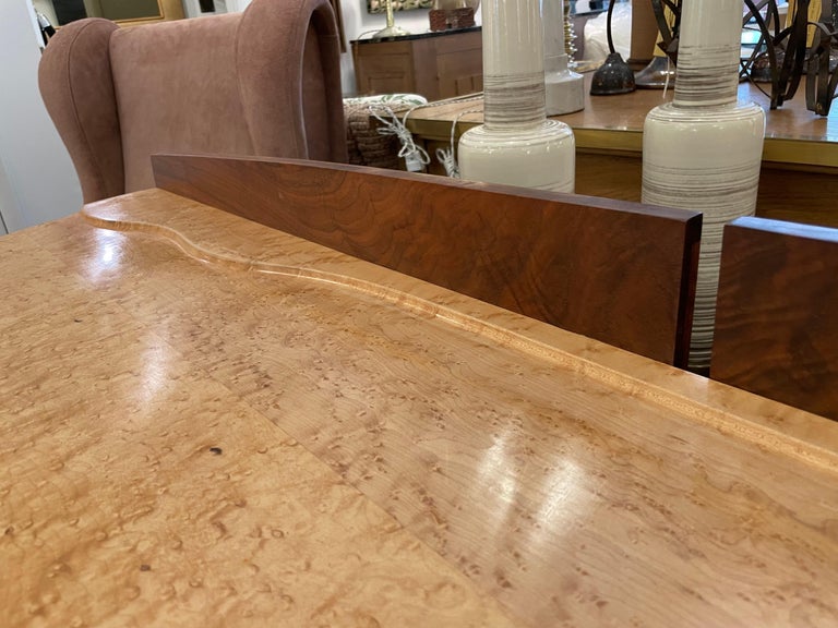 Arts and Crafts Style Maple and Walnut Desk/Console, Manner of Jere ...