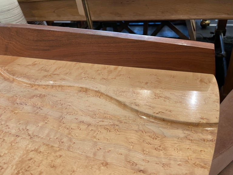 Arts and Crafts Style Maple and Walnut Desk/Console, Manner of Jere ...