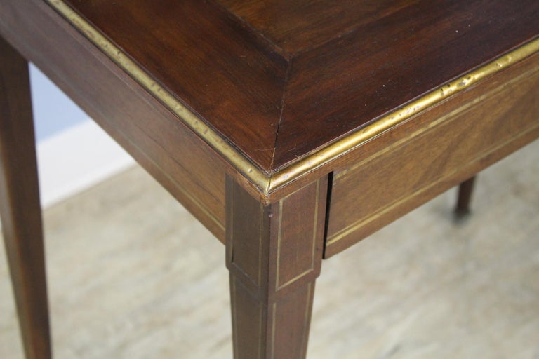 Arts and Crafts Style Oak Dressing Table with Brass Accents For Sale at ...