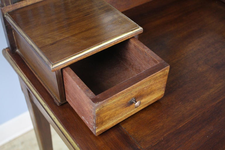 Arts and Crafts Style Oak Dressing Table with Brass Accents For Sale at ...