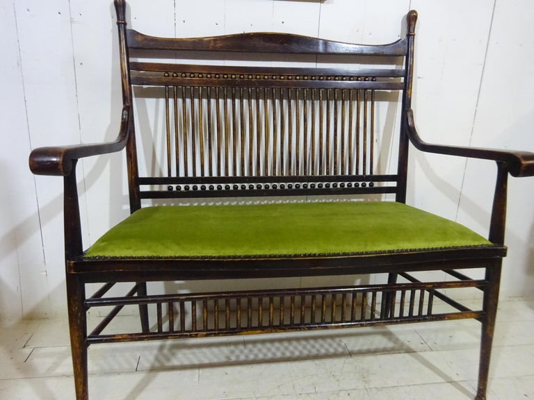 Arts and Crafts Two Seat Window Bench at 1stDibs