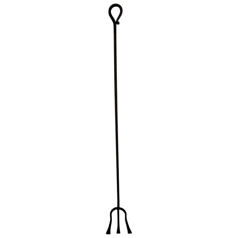 Arts and Crafts Wrought Iron Fireplace Tool Poker Fork at 1stDibs
