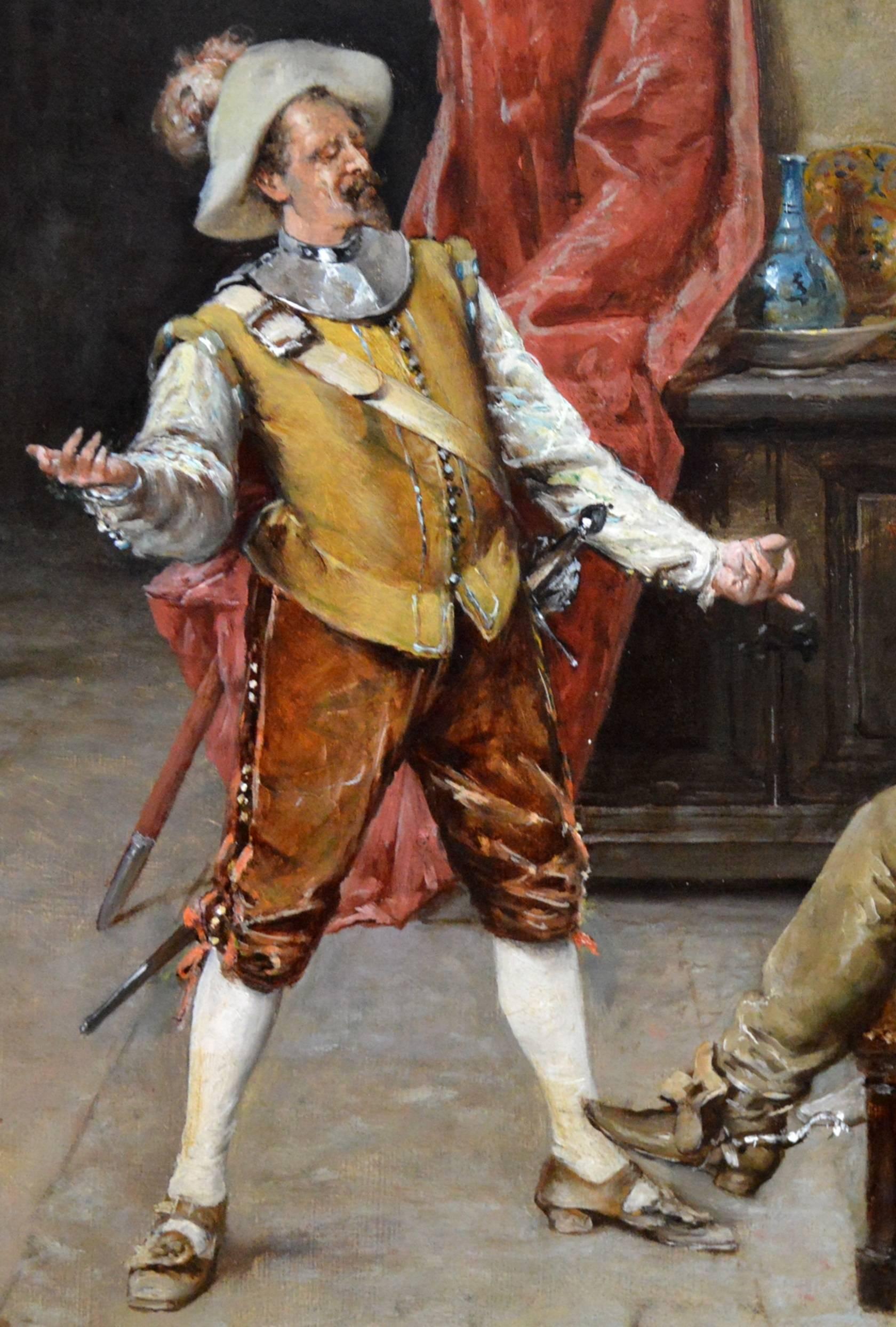 Arturo Orselli - Il Cavaliere - 19th Century Italian Oil Painting ...