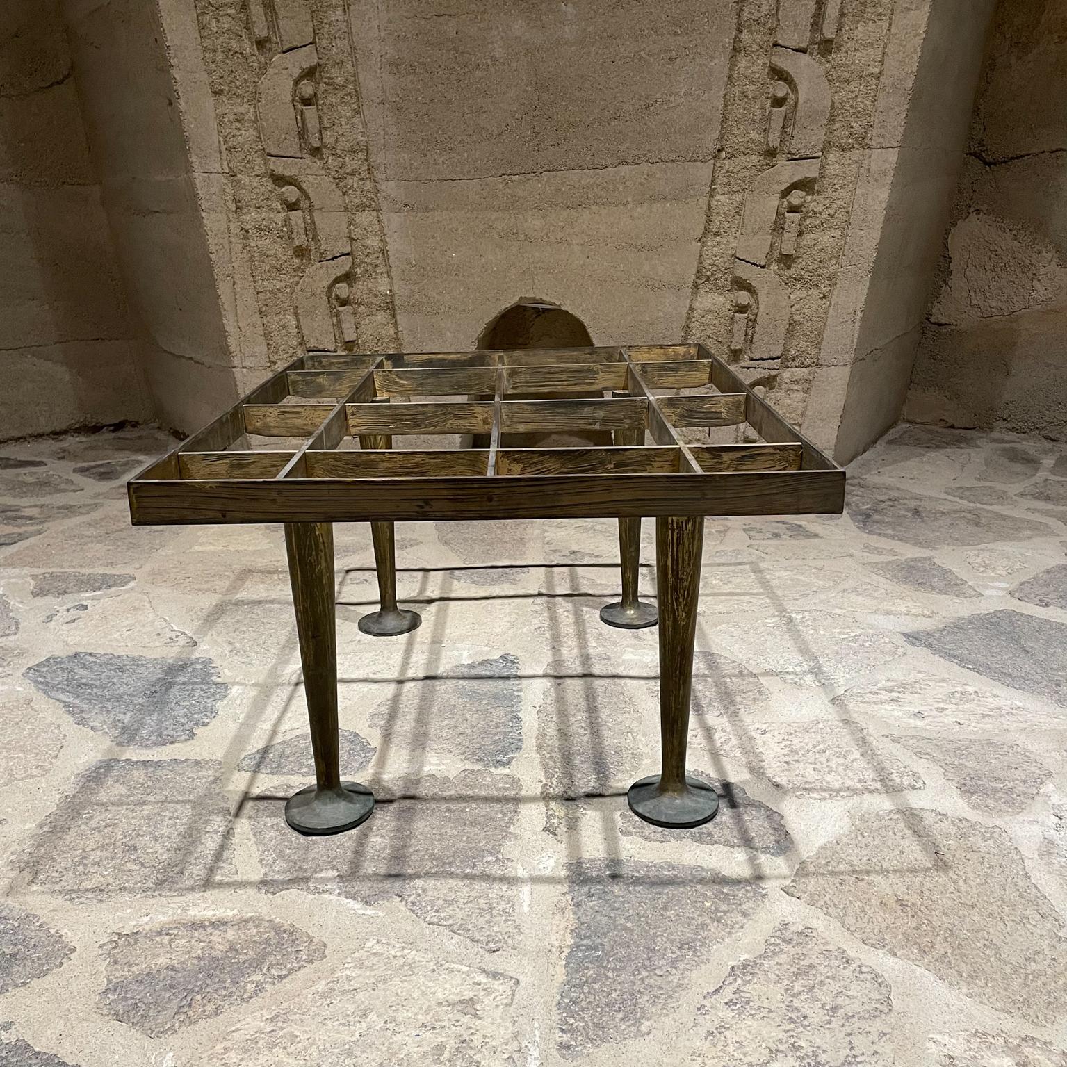 1960s Arturo Pani Modern Bronze Rectangular Side Coffee Table Mexico ...