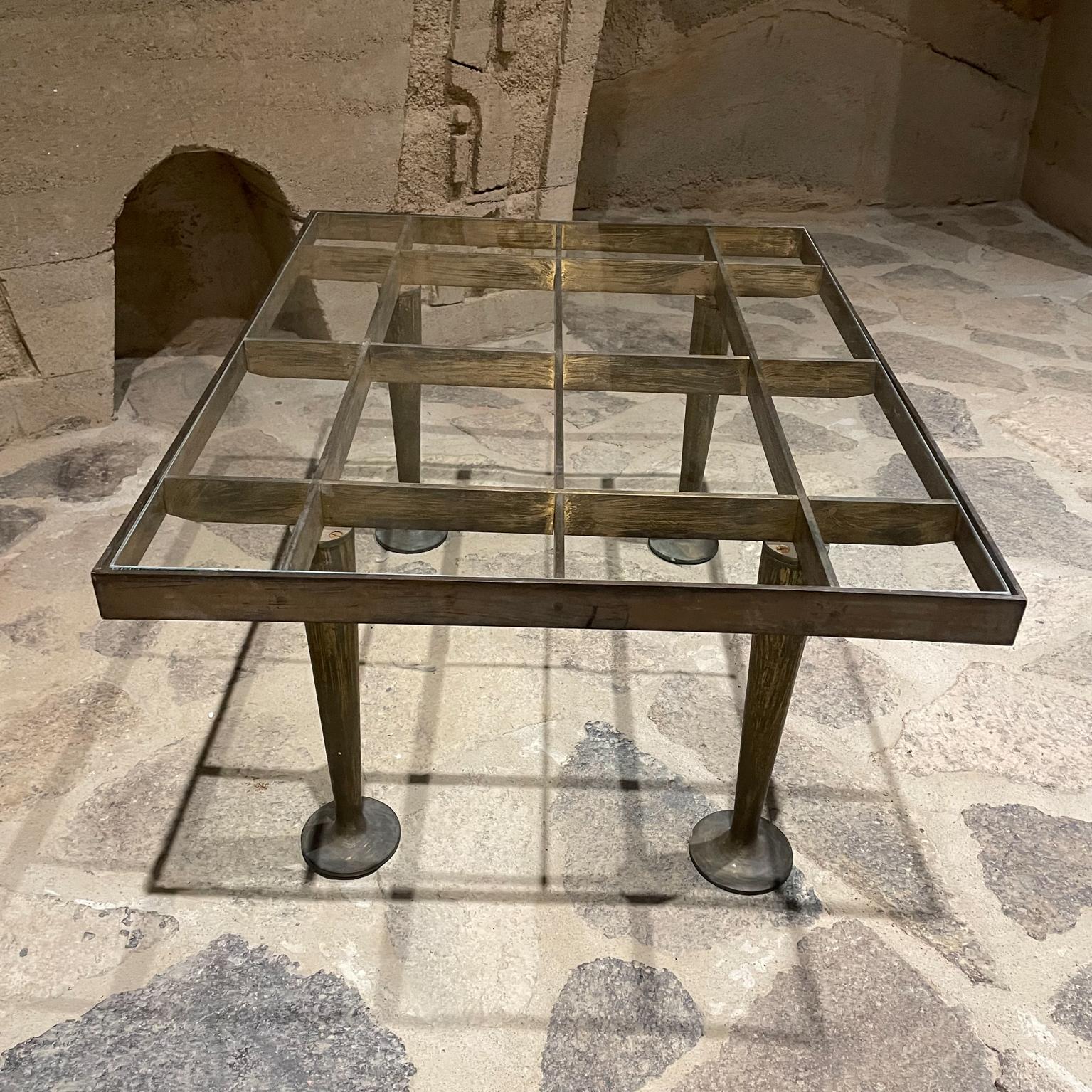 1960s Arturo Pani Modern Bronze Rectangular Side Coffee Table Mexico ...